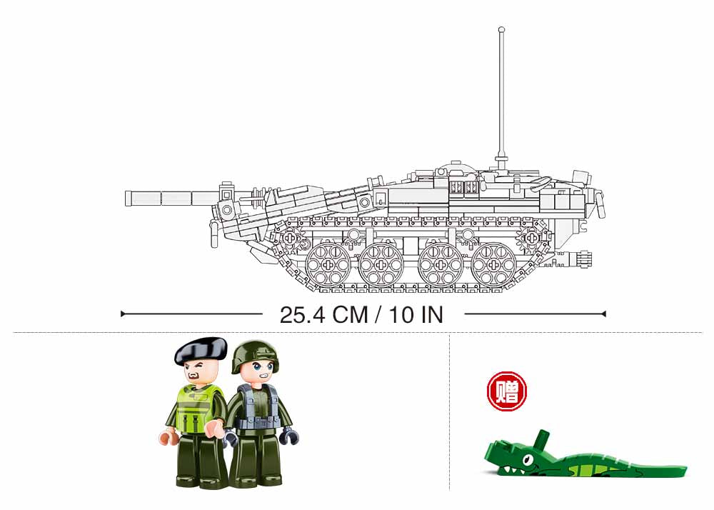 Swedish Tank STRV103 - Modern Main Battle Tank M38-B1010 - 692 Pcs ...