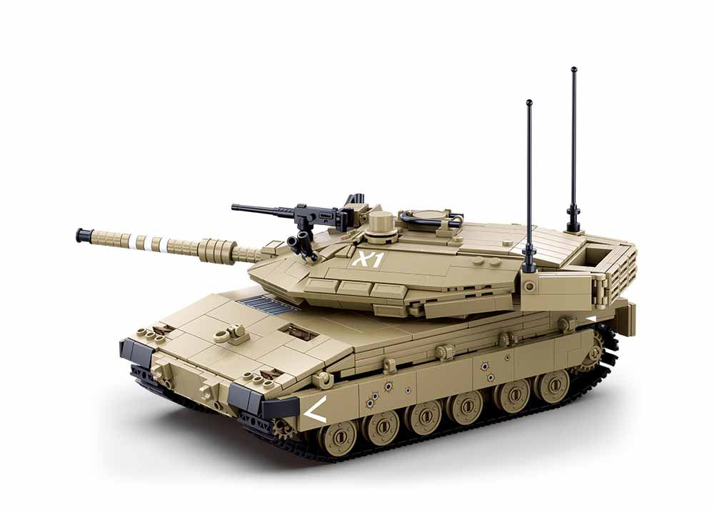 Large Merkava MK4 Modern Battle Tank M38-B1022 - Lego Set - Battle ...