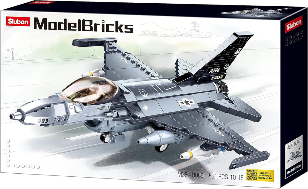 F-16 US Fighter Jet - US Air Force - M38-B0891 | Sluban North America