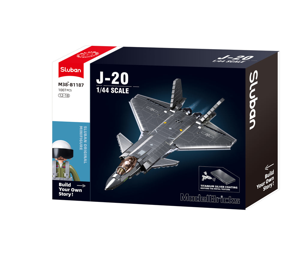 J20 Fighter Aircraft Set M38-B1187 | Sluban North America