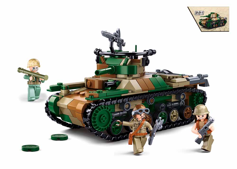 Japanese Type 97 WW2 Tank - M38-B1107 | Sluban North America