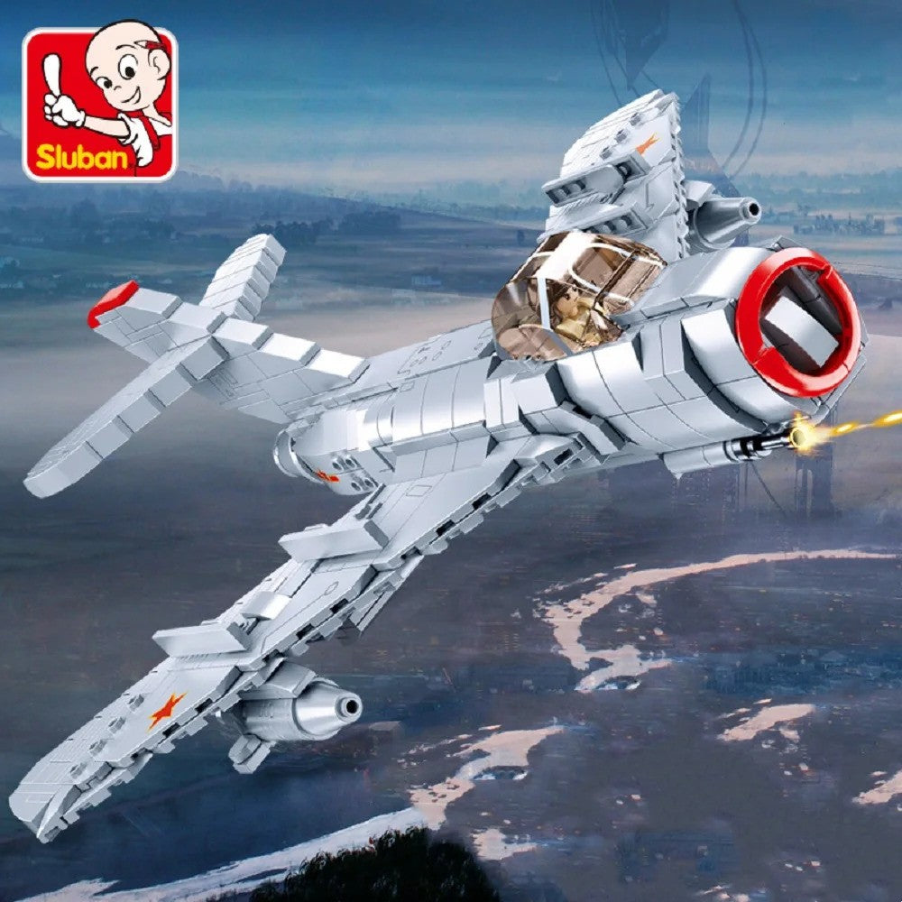 MIG-17 Russian Fighter Jet - 583 Pieces - M38-B0983 | Sluban North America