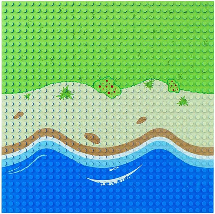 Ocean / Beach Base Plates - 25 x 25 cm | Sluban North America