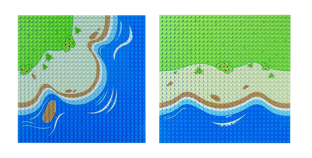 Ocean / Beach Base Plates - 25 x 25 cm | Sluban North America