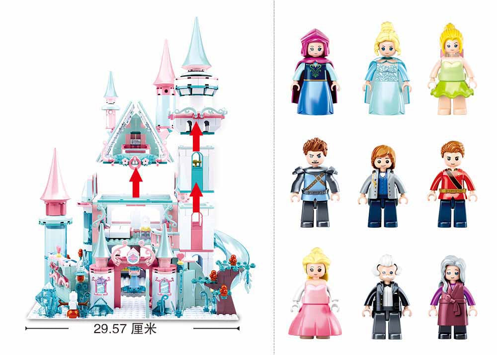 Sluban Fairy Tale Castle Adventure Winter Castle - 1324 Psc - M38-B078 ...