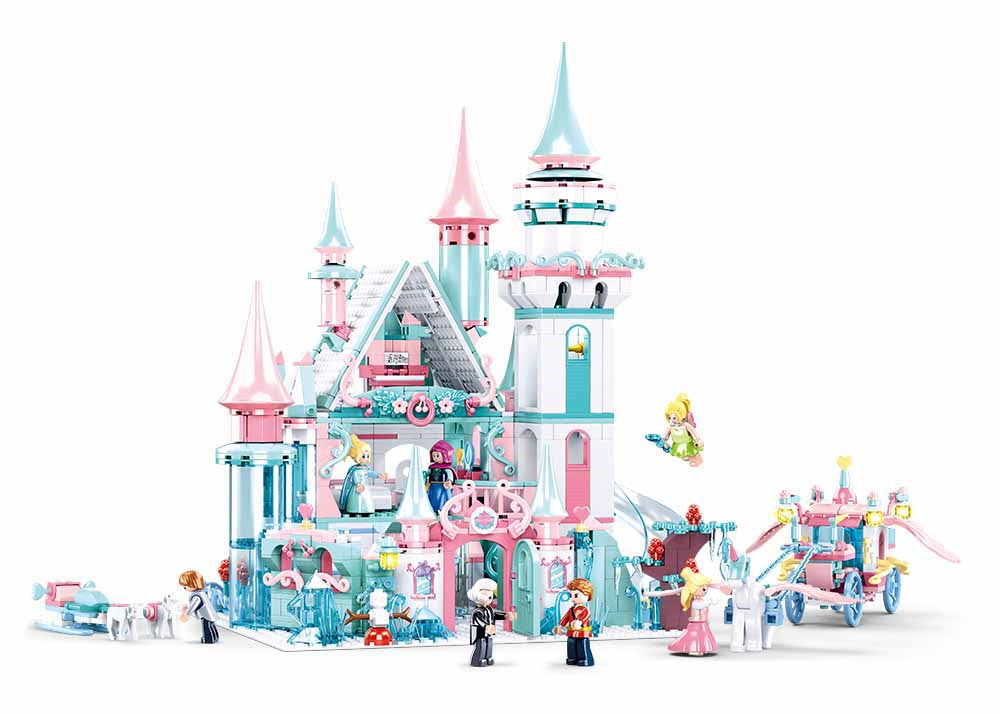Sluban Fairy Tale Castle Adventure Winter Castle - 1324 Psc - M38-B078 ...