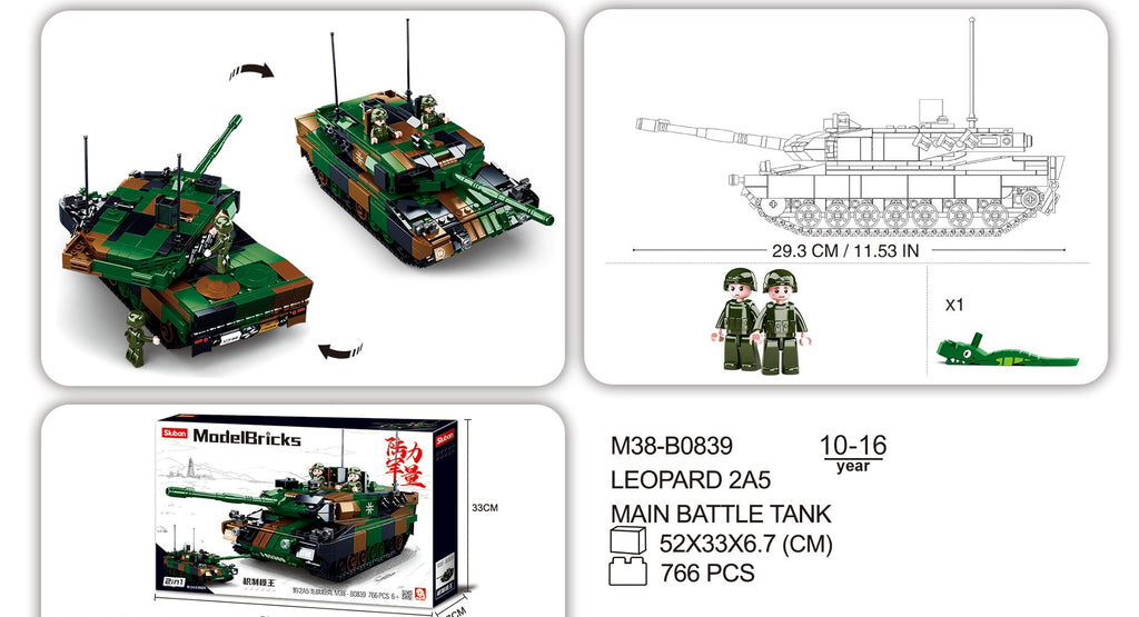 Leopard 2A5 Main Battle Tank M38-B0839 | Sluban North America