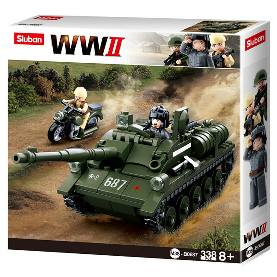 Sluban WW2 SU-85 Tank Destroyer Set - 347 Piece - M38-B0687 | Sluban ...